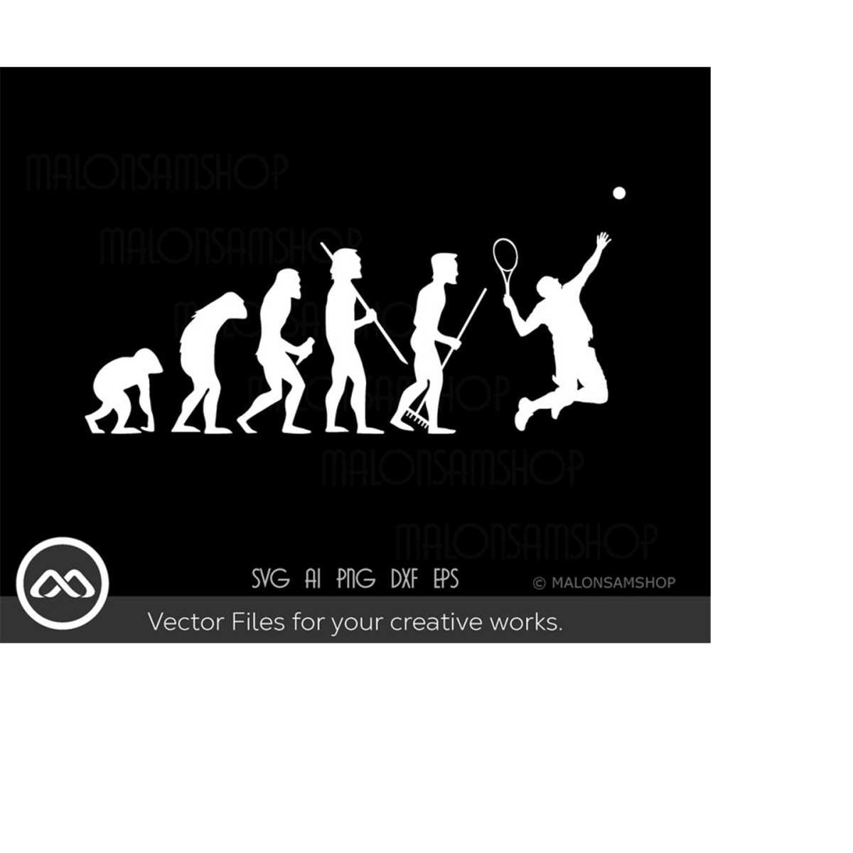 Tennis SVG Evolution - tennis svg, tennis ball svg, tennis m | Inspire ...