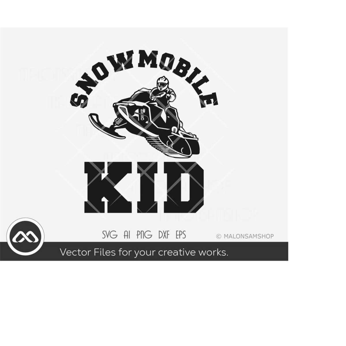 Snowmobile SVG Snowmobile kid - snowmobile svg, winter sport | Inspire ...