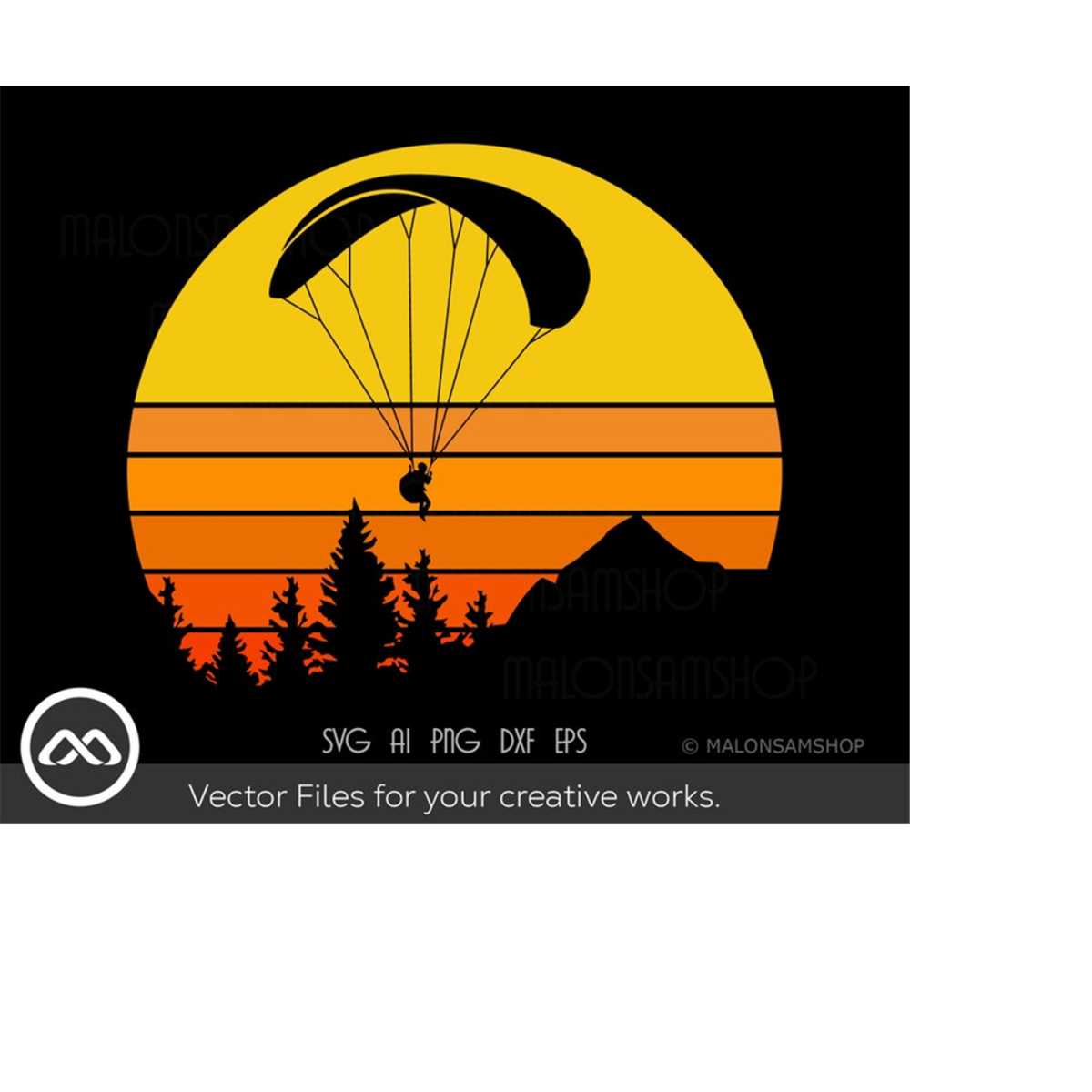 Paragliding SVG Retro Mountain - paraglide svg, parachute sv - Inspire ... Paragliding SVG Retro Mountain - paraglide svg, parachute sv - Inspire ...