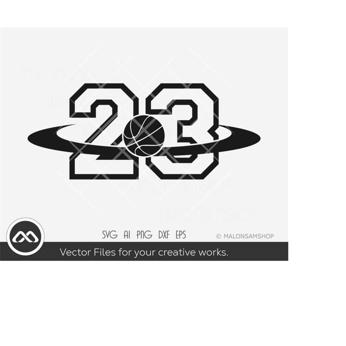 Basketball SVG Number 23 - basketball svg, basketball mom sv | Inspire ...