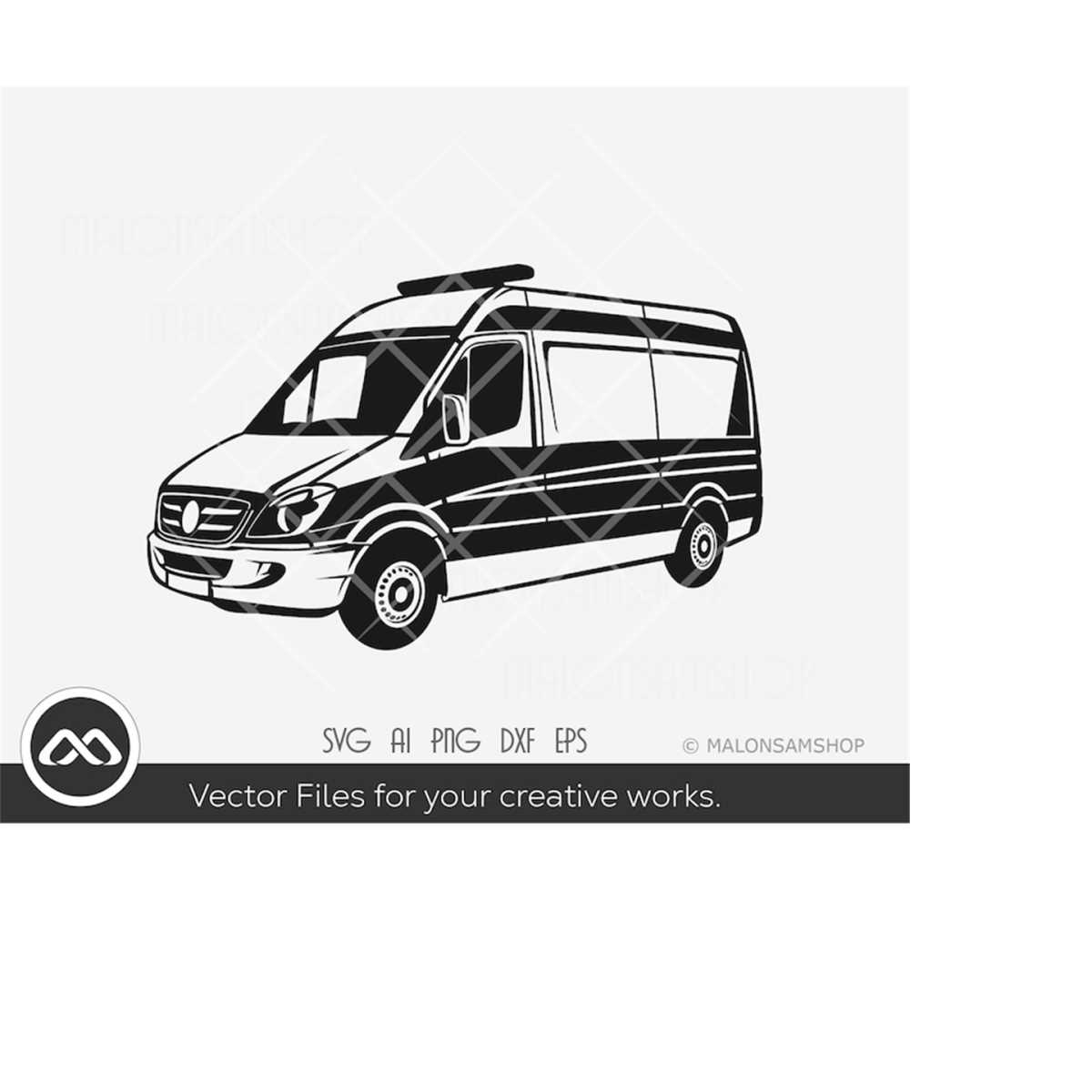 Ambulance SVG Silhouette - ambulance Png, rescue svg, rescue | Inspire ...