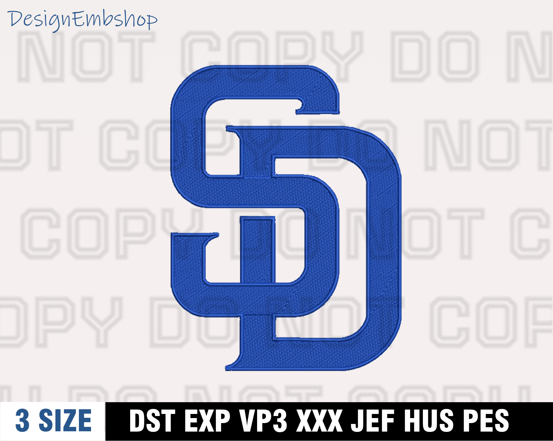 San Diego Padres Designs, MLB Logo Embroidery Files, Machine - Inspire ...