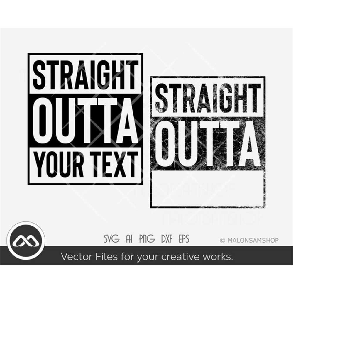 Straight Outta Art with Grunge texture png, eps ,dxf, Cricut | Inspire ...