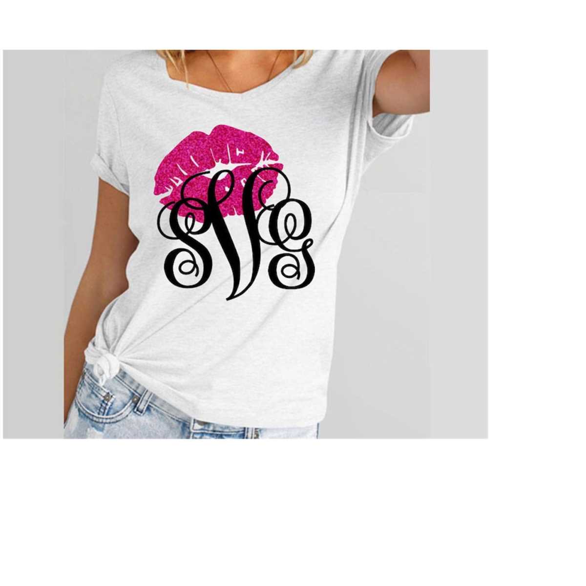 Kiss svg, Lips svg, lip svg, Lips decal, Monogram SVG, svg, - Inspire ...