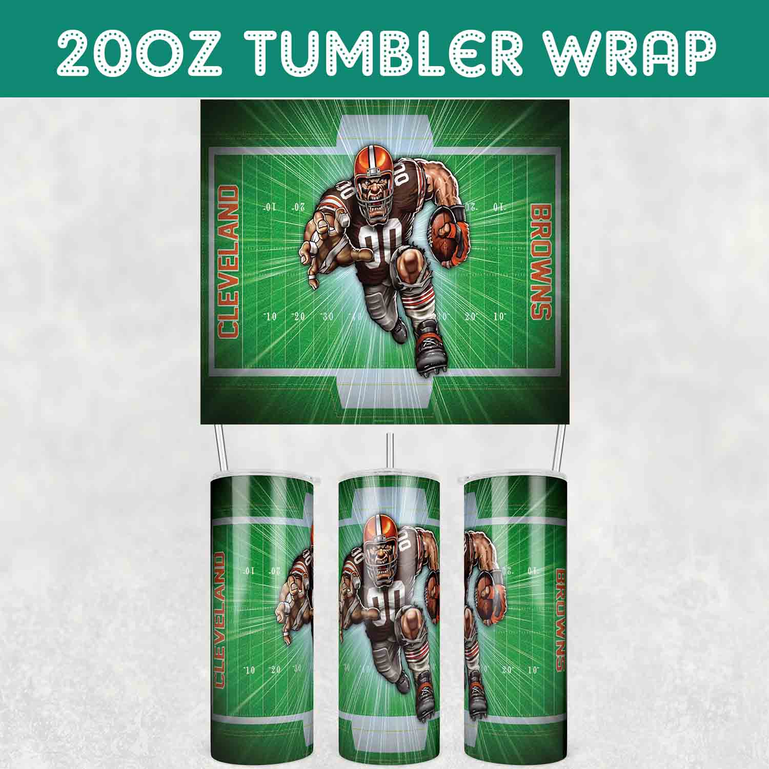 Browns Football Stadiums Tumbler Wrap, Cleveland Browns Masc | Inspire ...