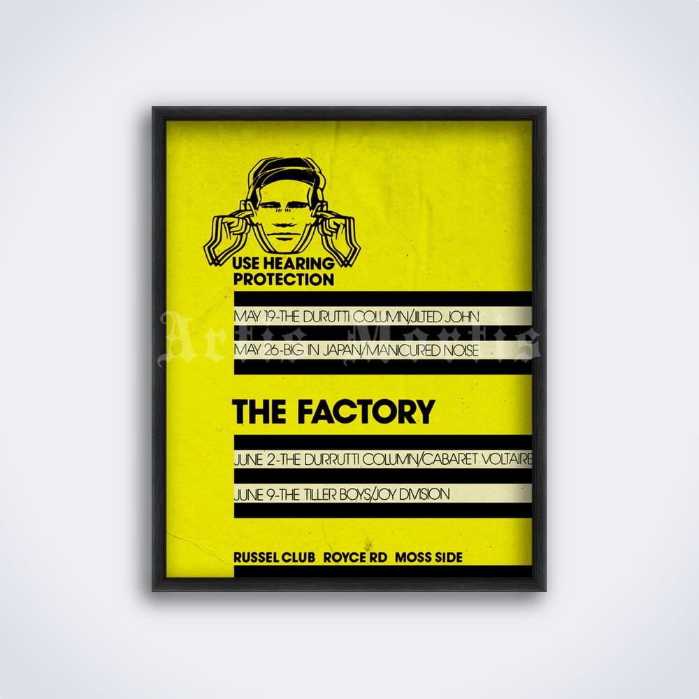 The Factory Records Fac51 vintage 1970s concert fest printab - Inspire ...
