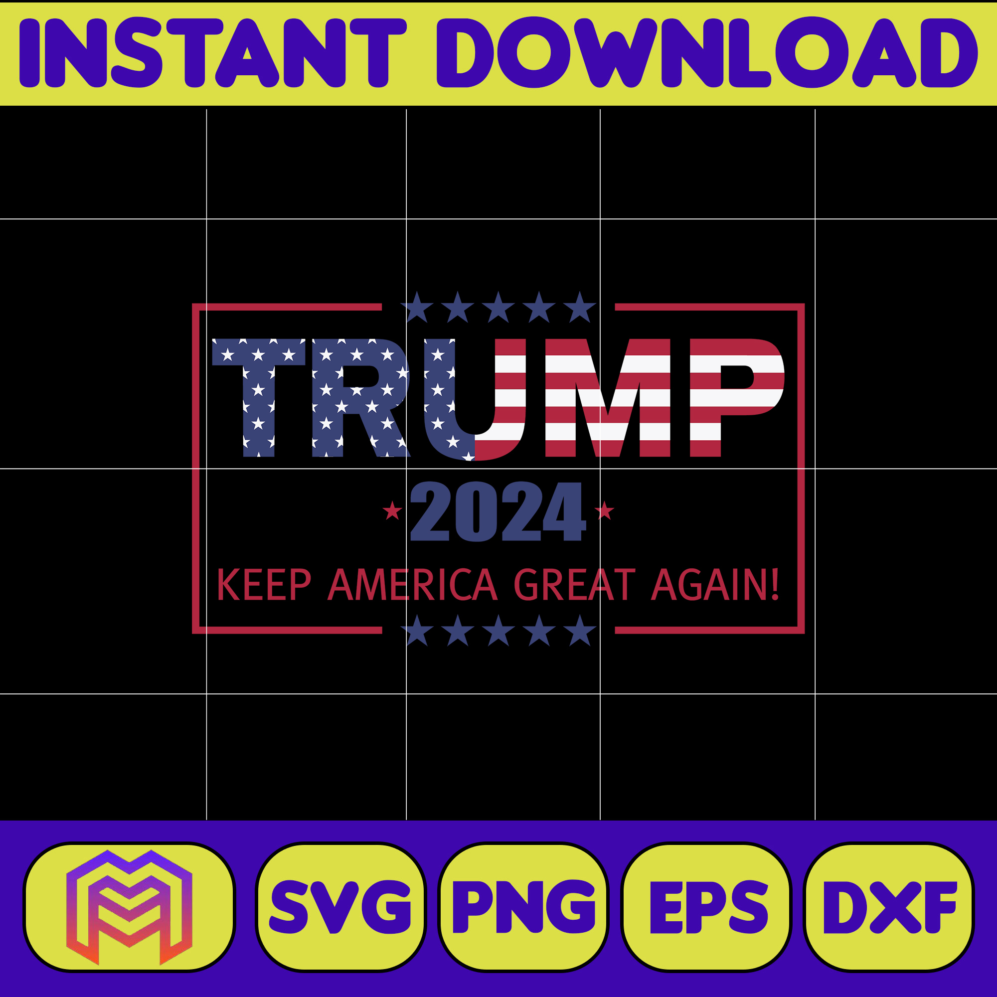 Trump 2024 Svg, Trump Svg, Donald Trump Svg, Trump Flag Svg, - Inspire ...