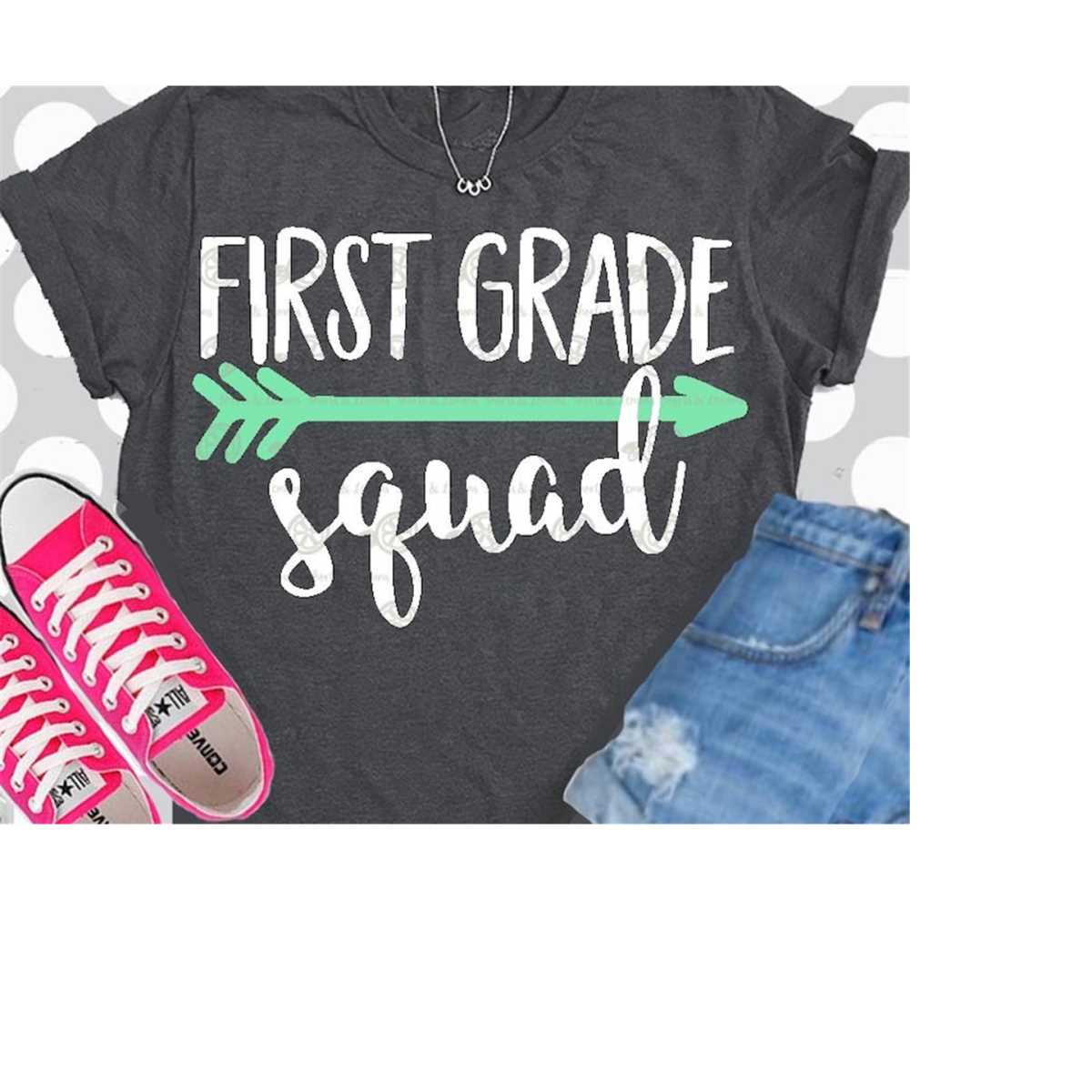 First grade squad svg, Teacher svg, 1st grade svg, 1st grade | Inspire ...