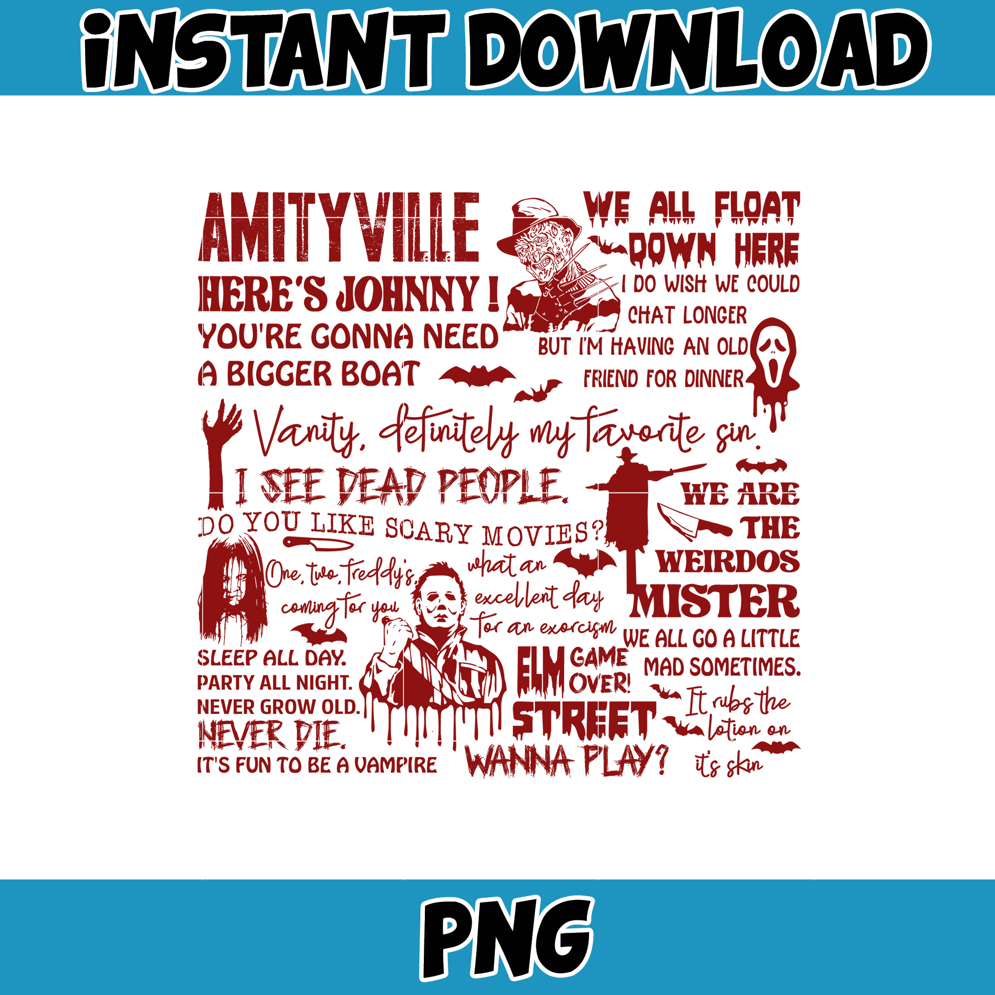 Horror Characters Png, Horror Friends, Halloween Movie Chara - Inspire ...