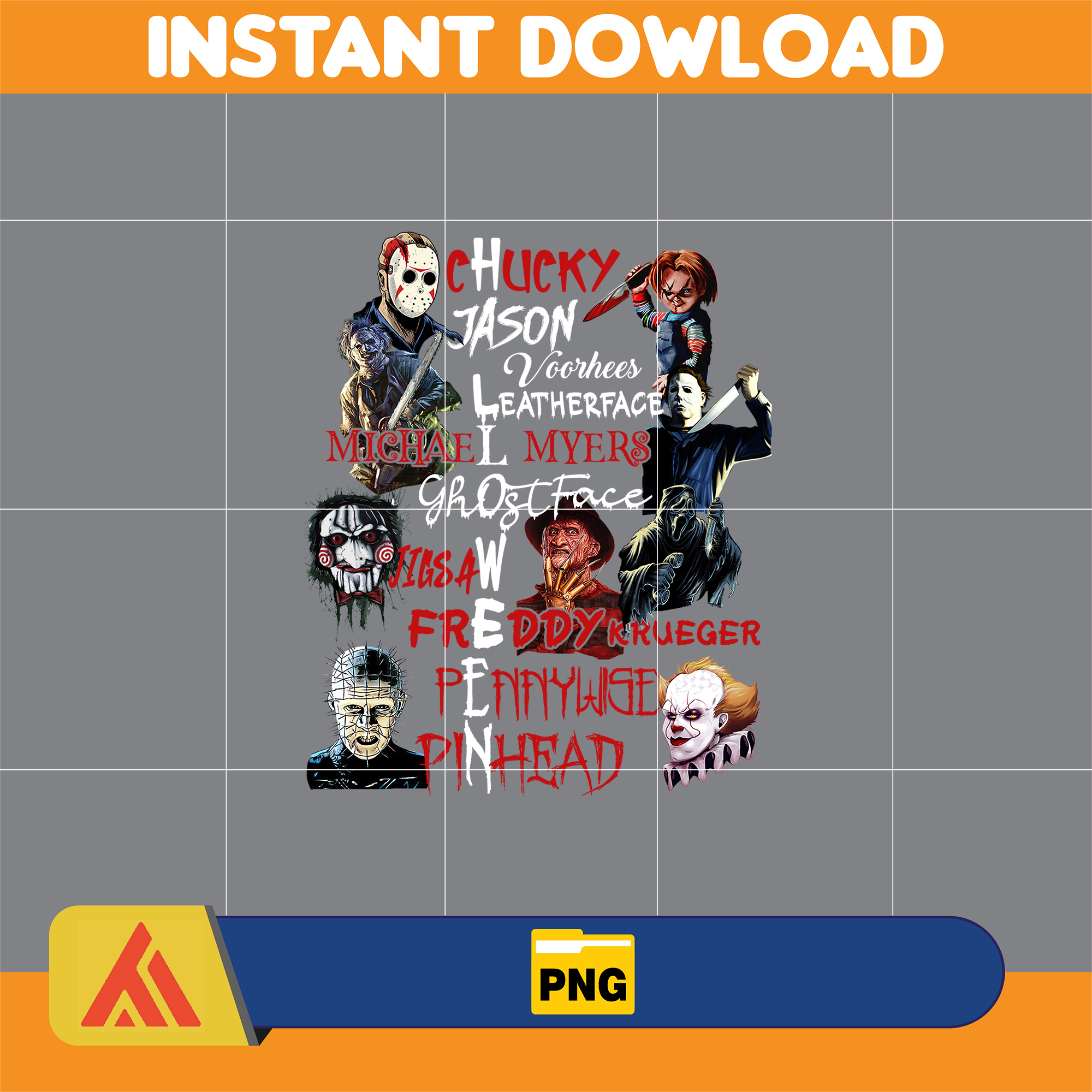 Horror Characters Png, Horror Friends, Halloween Movie Chara | Inspire ...
