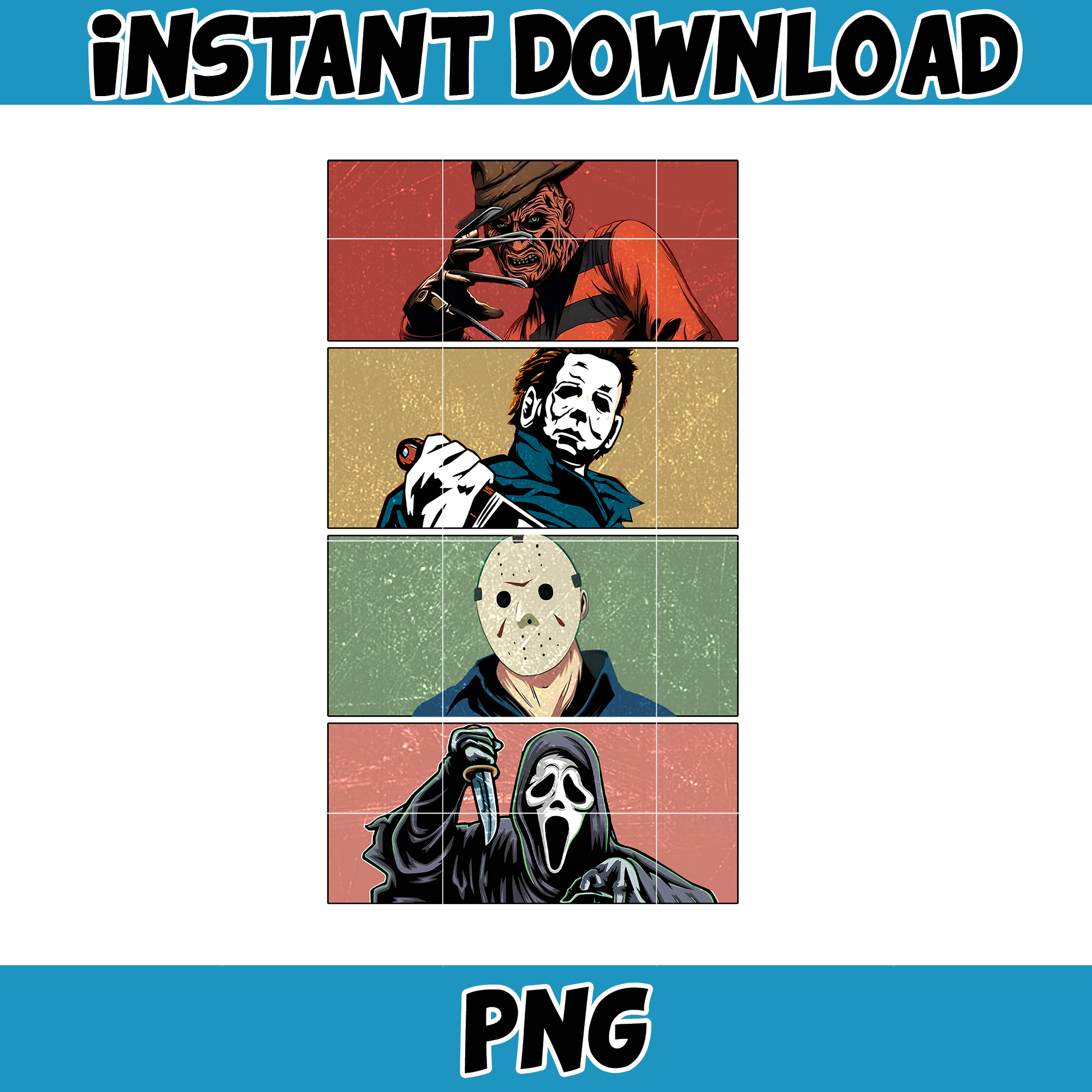 Retro Horror Characters PNG ,Designs Horror Movie Png , Retr - Inspire ...