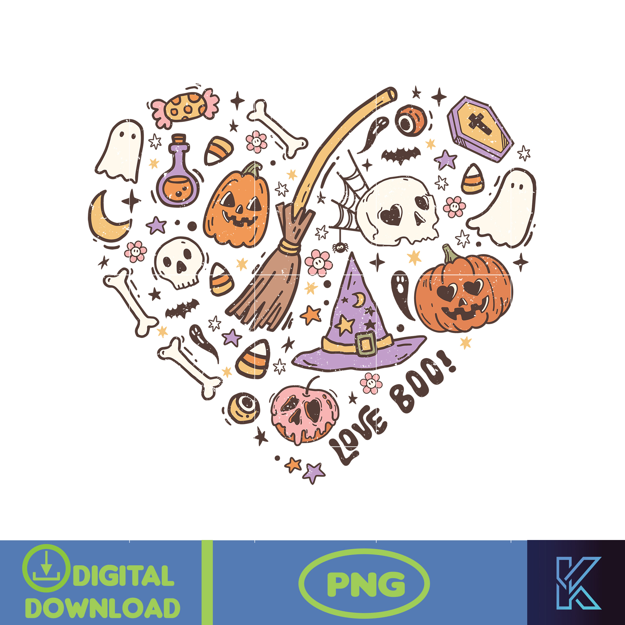 Retro Halloween PNG Sublimation, Retro Halloween, Retro Hall | Inspire ...