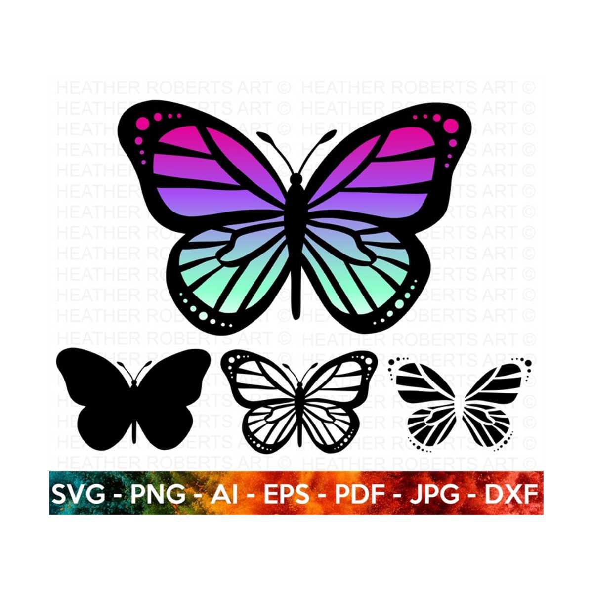 Layered Butterfly SVG, Butterfly SVG, Butterfly Silhouette, | Inspire ...