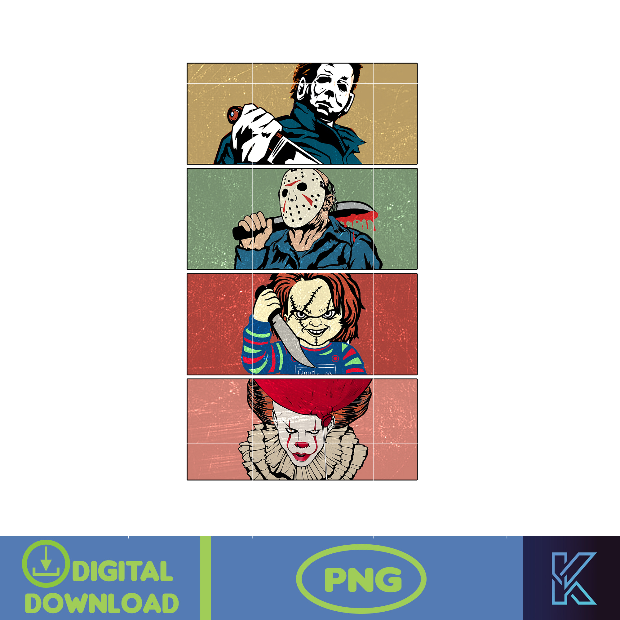 Retro Horror Characters PNG ,Designs Horror Movie Png , Retr | Inspire ...