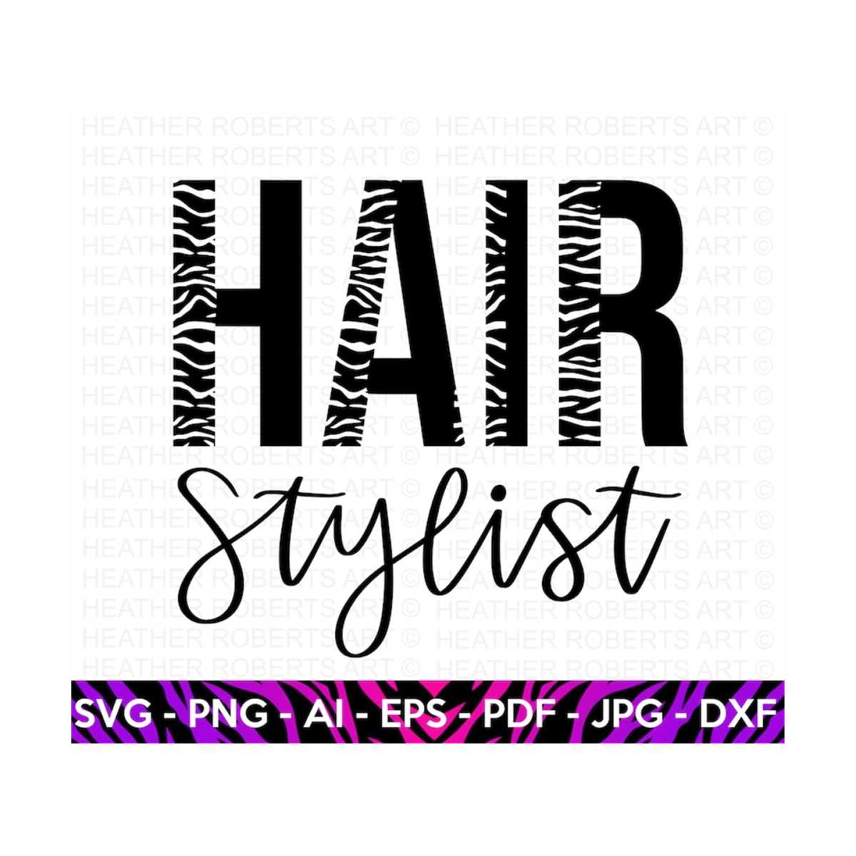 Hair Stylist SVG, Leopard Print svg, Hair Design svg, Hair D | Inspire ...