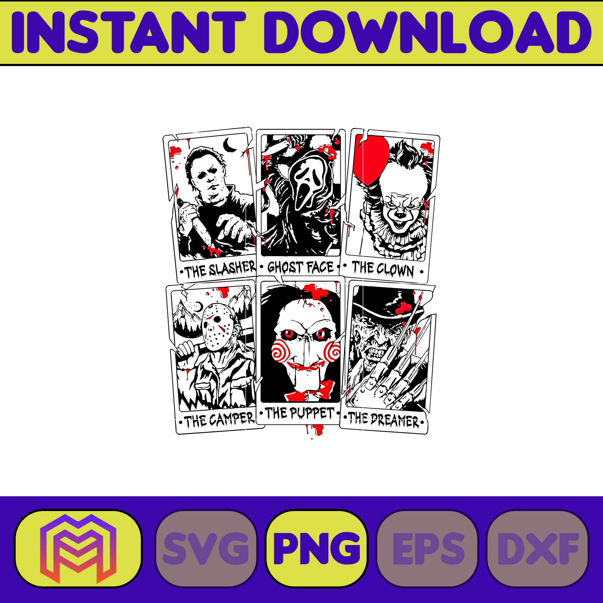 Horror Characters Png, Horror Friends, Halloween Movie Chara - Inspire ...
