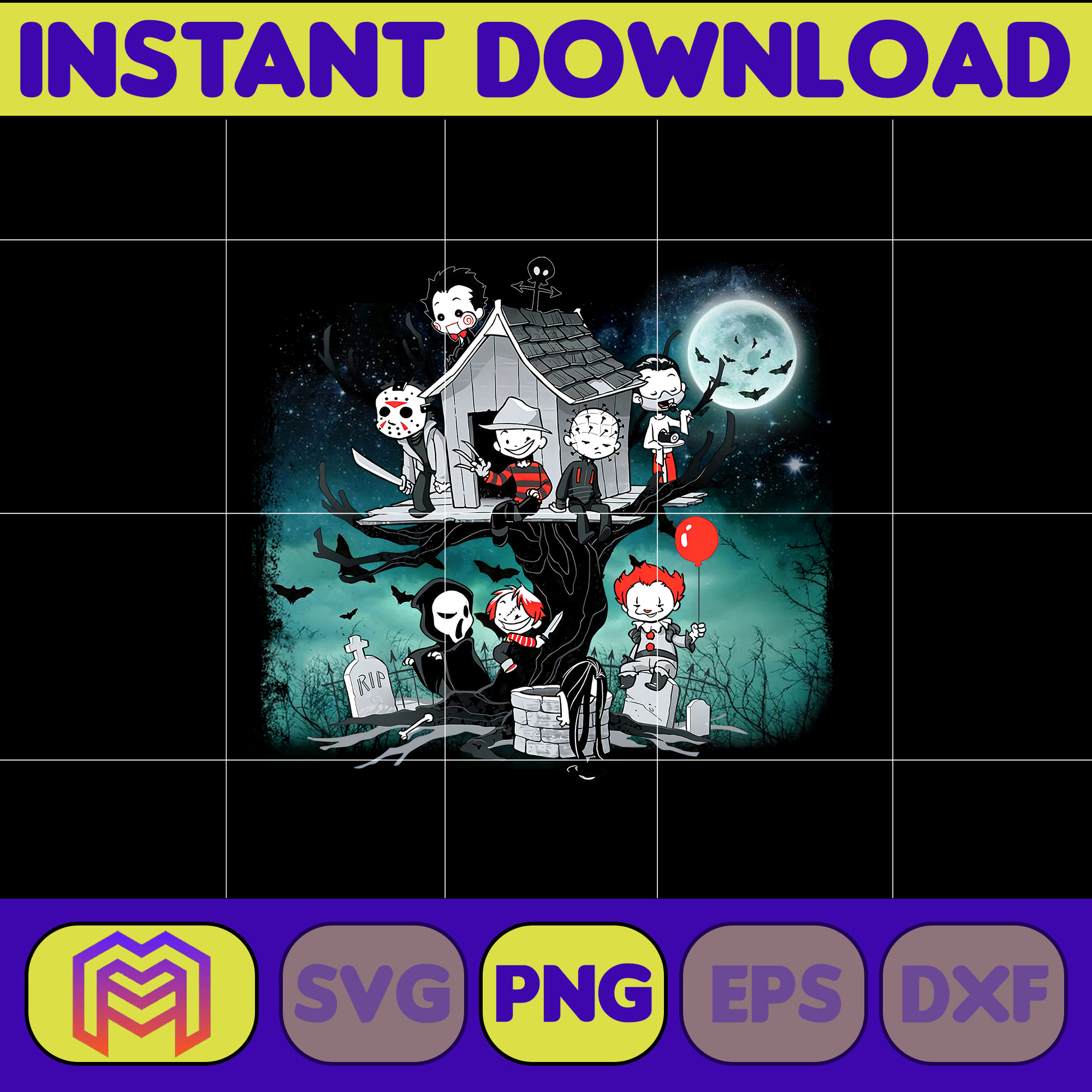 Horror Characters Png, Horror Friends, Halloween Movie Chara | Inspire ...