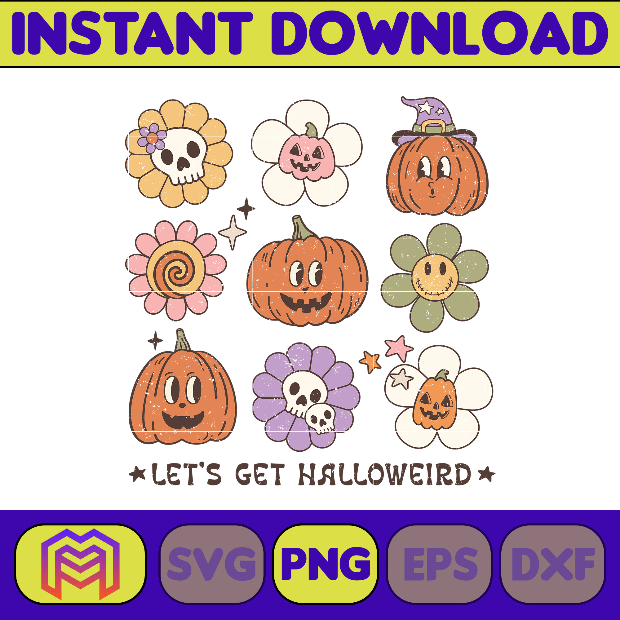 Retro Halloween PNG Sublimation, Retro Halloween, Retro Hall | Inspire ...