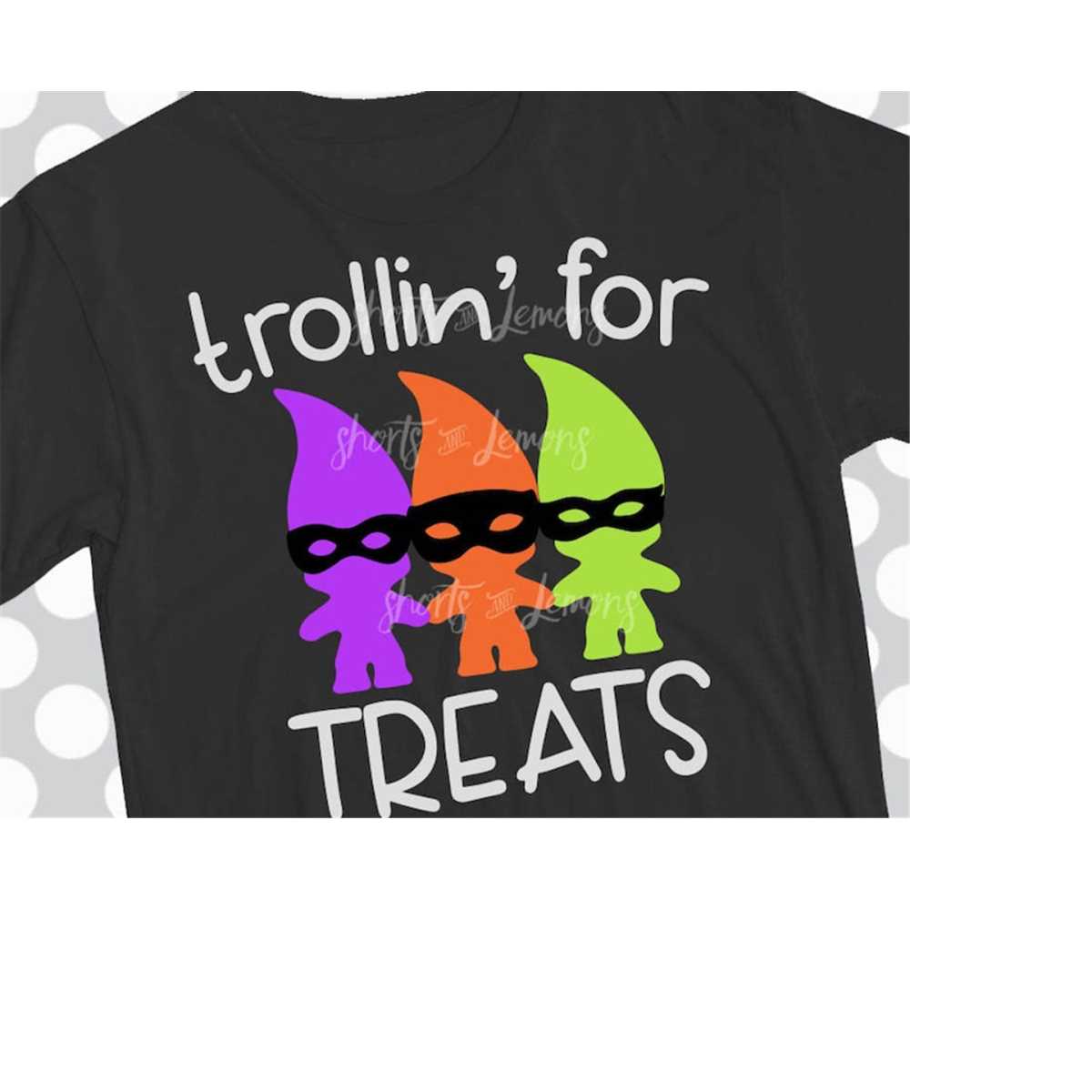 Trollin' For Treats, Troll svg, costume svg, Halloween svg, | Inspire ...
