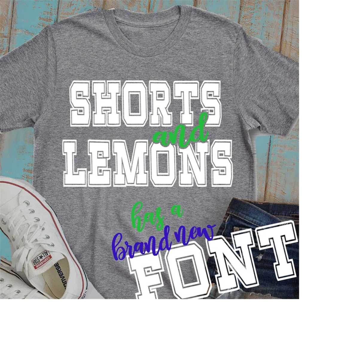New Sports font, shorts and lemons, jersey font, Outline fon | Inspire ...