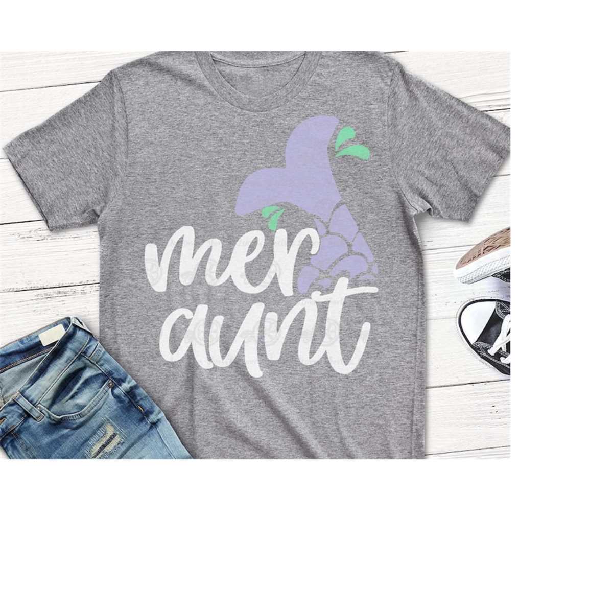 MERMAID svg, Mermaid aunt, mer aunt svg, mermaid shirt, svg, | Inspire ...