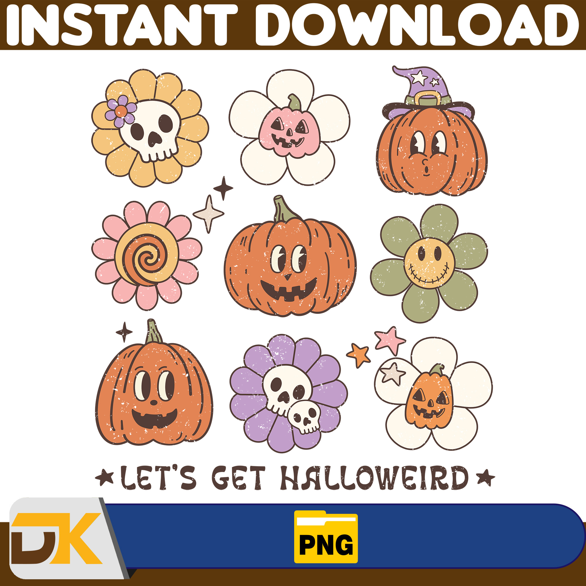 Retro Halloween PNG Sublimation, Retro Halloween, Retro Hall | Inspire ...