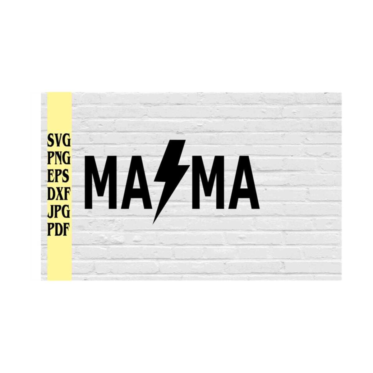 Mama svg png eps dxf jpg pdf/mama Rocker Style with lighteni | Inspire ...