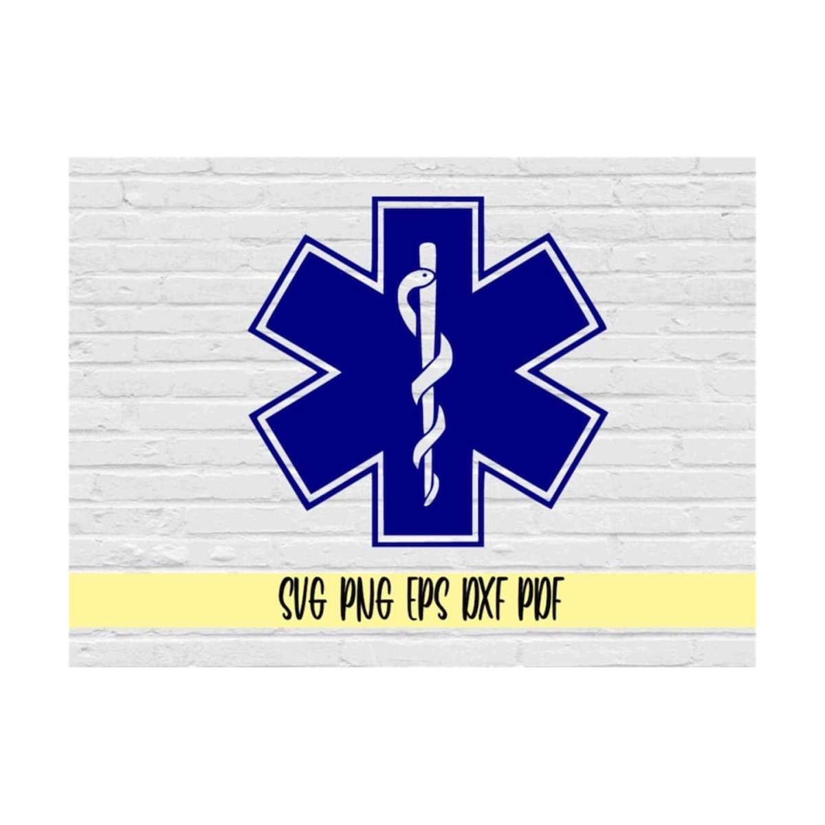 Blue Star of Life svg png eps dxf pdf/Star of life for EMS P | Inspire ...