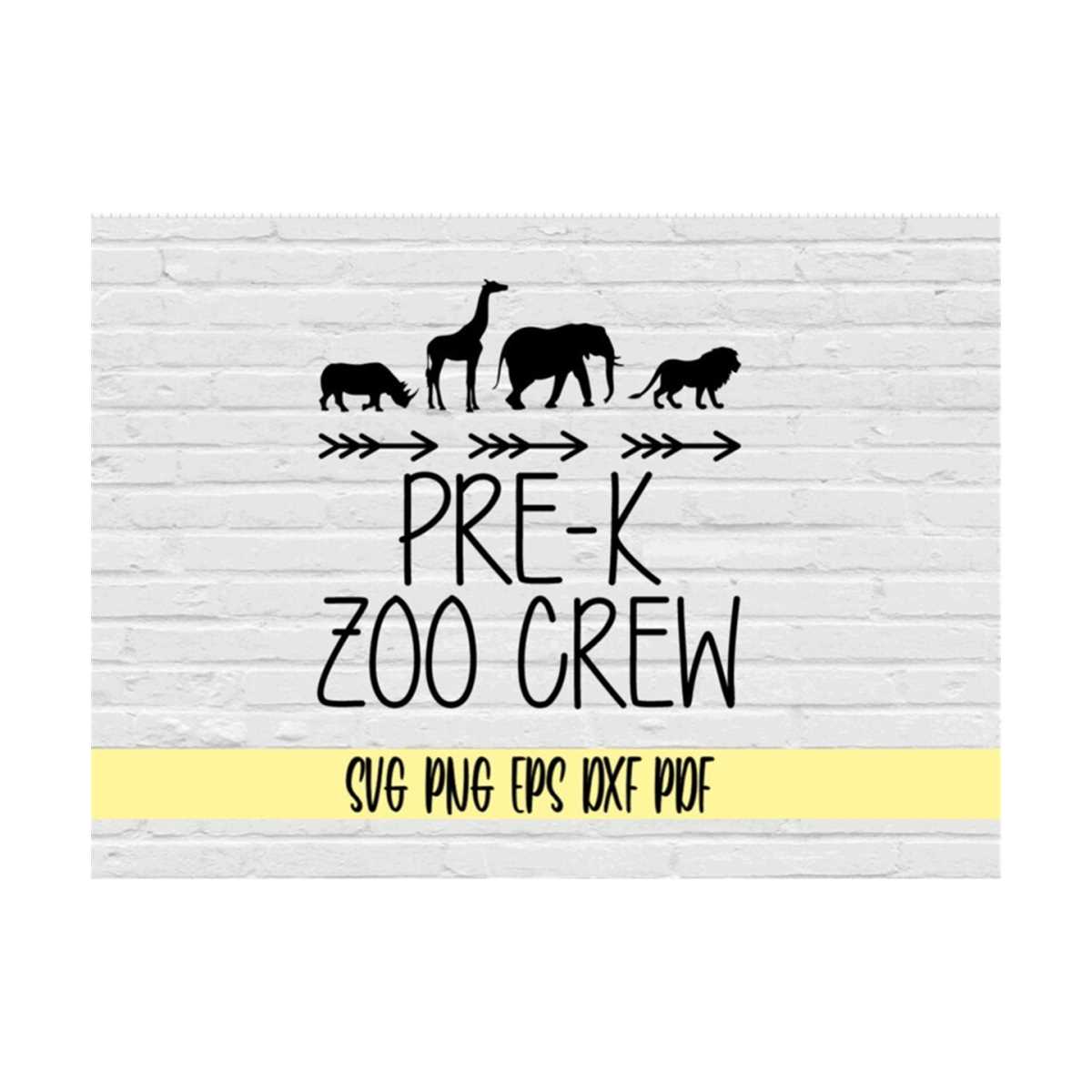 Pre-K zoo crew svg png eps dxf pdf.pre-kindergarten zoo crew | Inspire ...