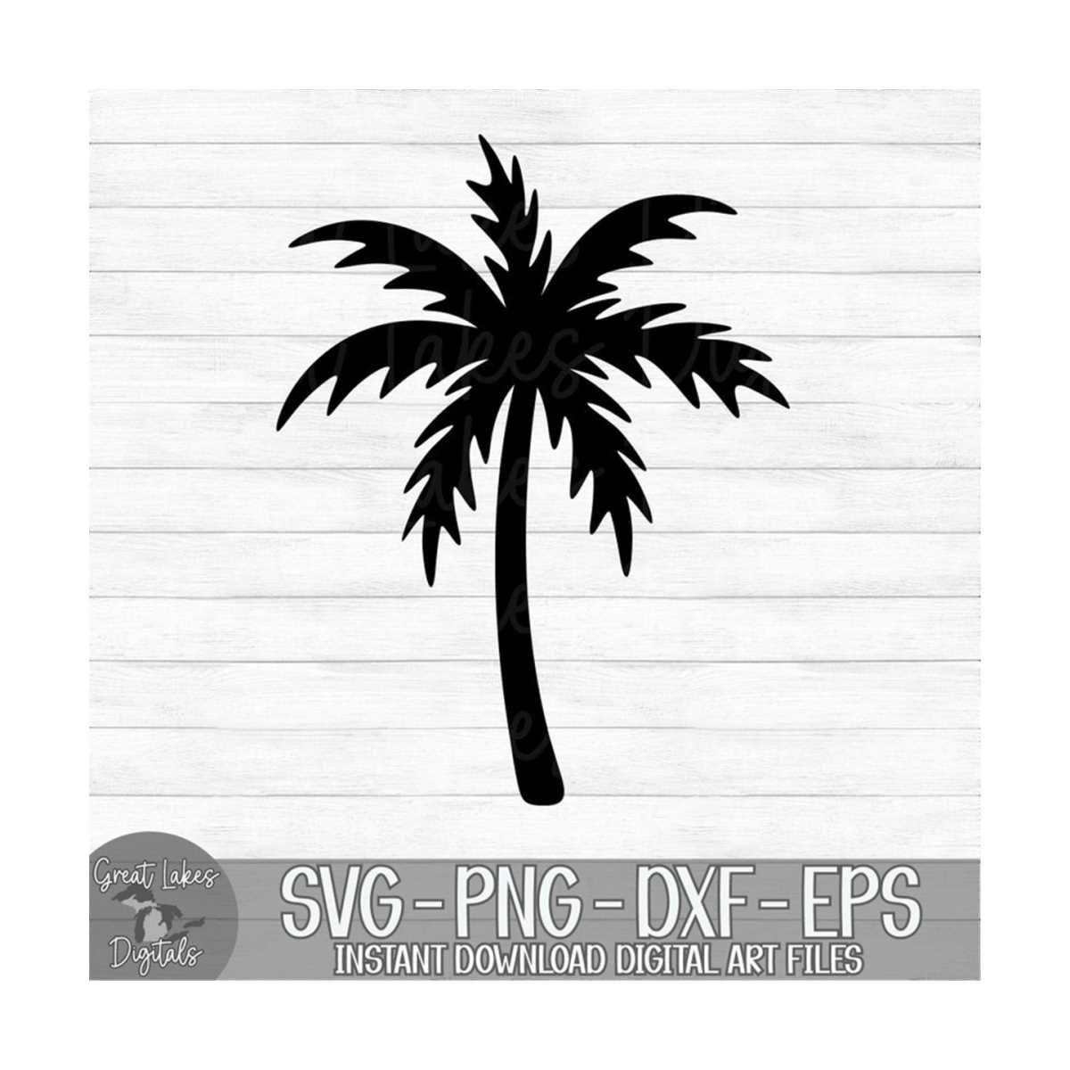 Palm Tree - Instant Digital Download - svg, png, dxf, and ep | Inspire ...