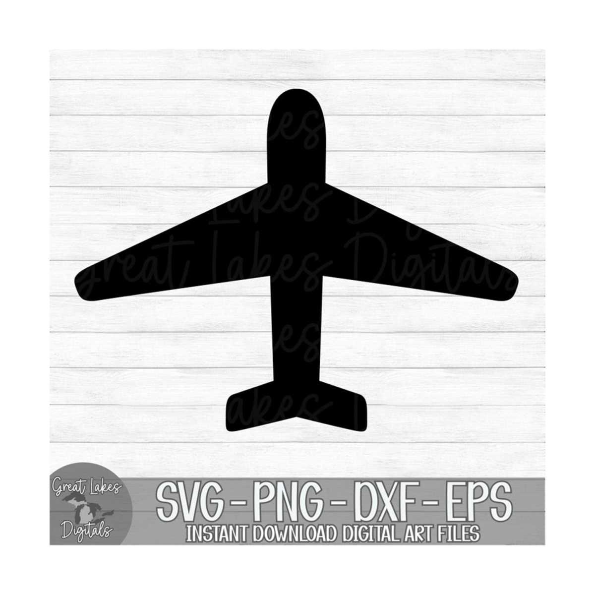 Airplane - Instant Digital Download - svg, png, dxf, and ep | Inspire ...
