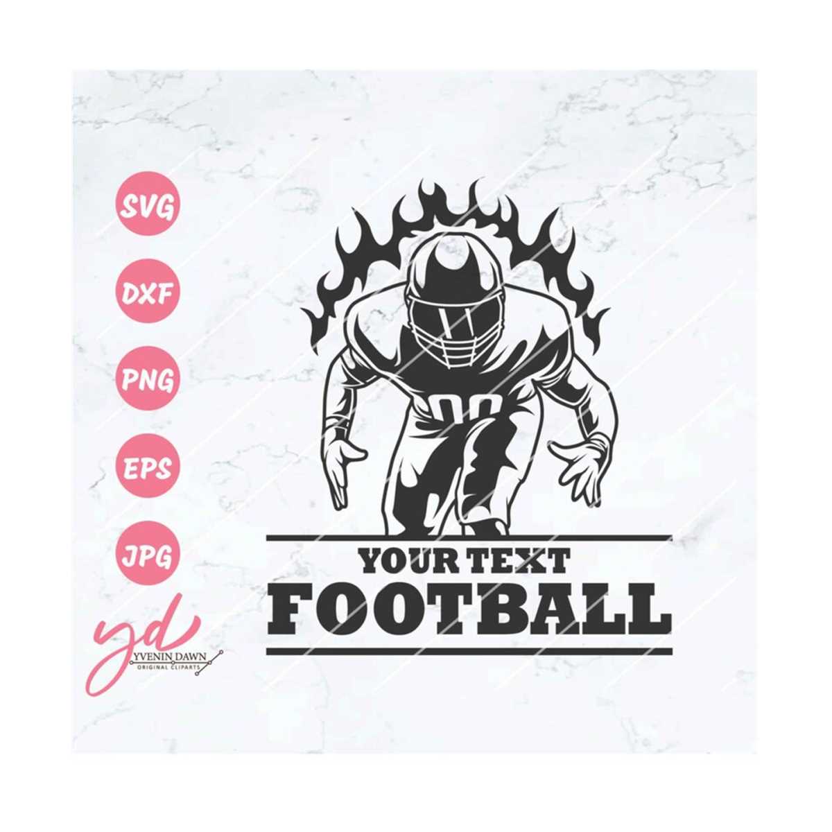 Football Player Svg | Sports Svg | Football Split Monogram S | Inspire ...