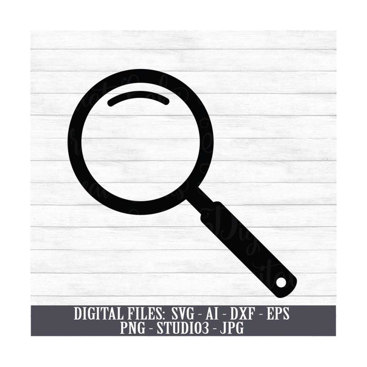 Magnifying Glass - Instant Digital Download - svg, png, dxf, | Inspire ...