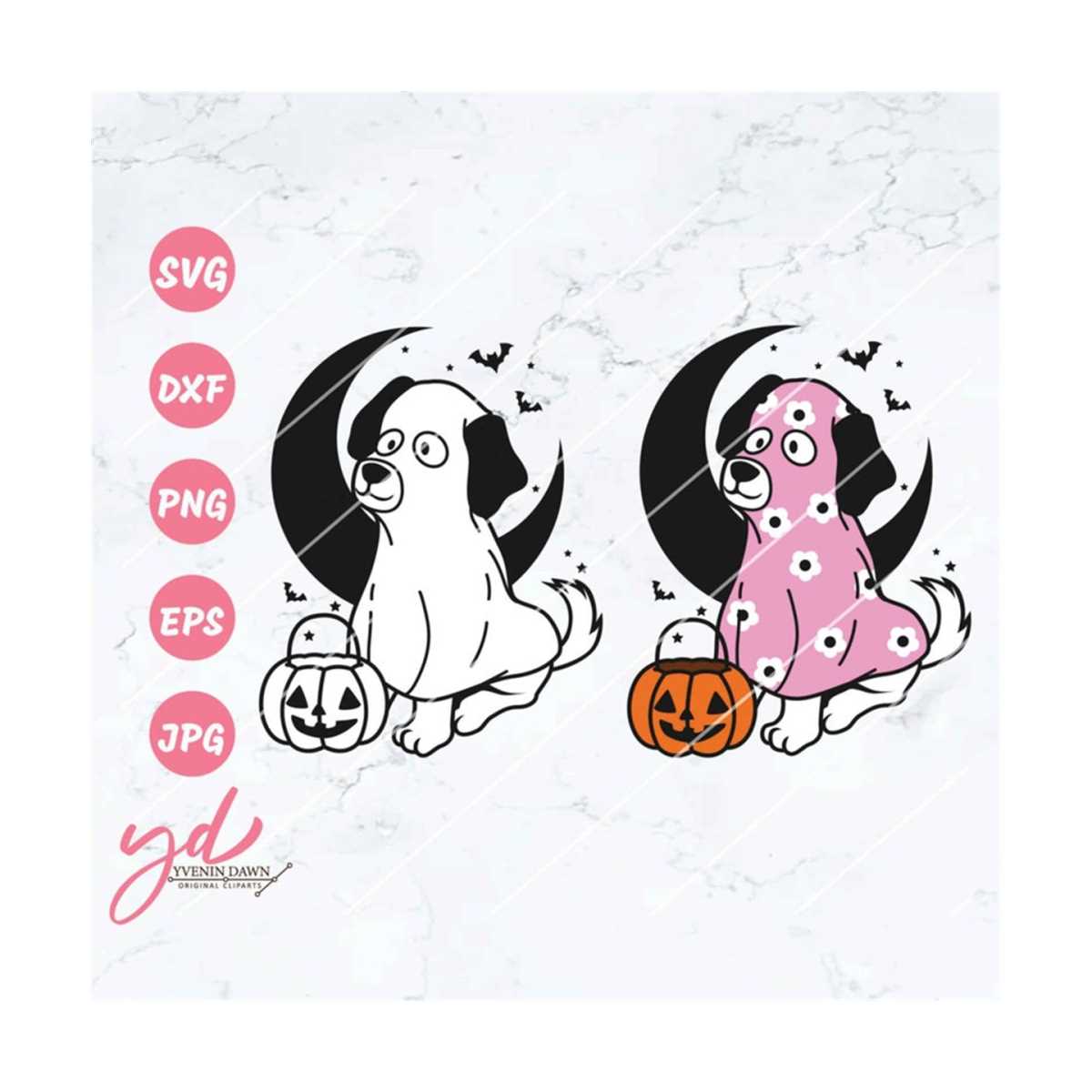 Ghost Dog Svg | Cute Dog Ghost Svg Png | Daisy Print Ghost S | Inspire ...