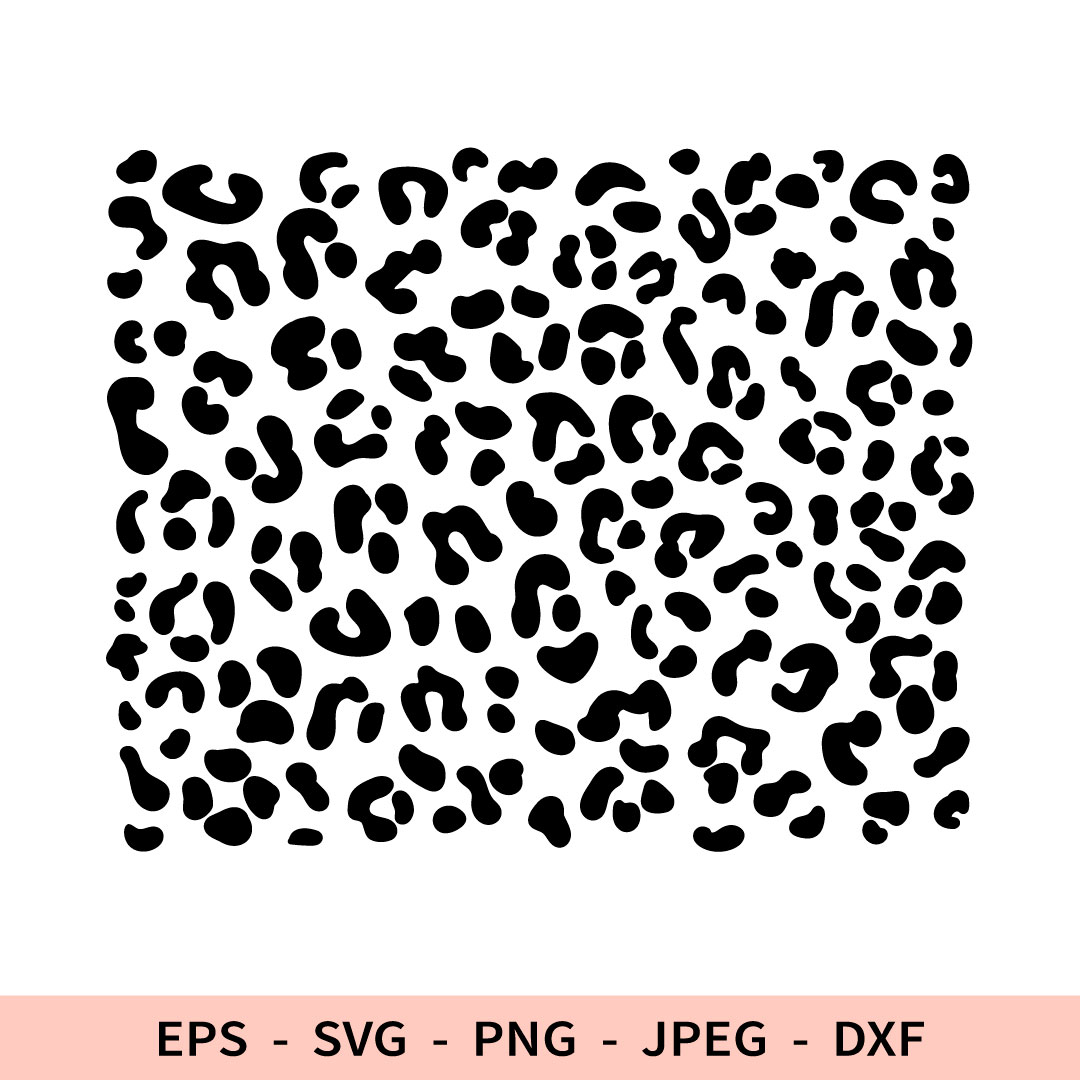 Cheetah Print Svg Leopard Cricut File dxf for laser cut Chee - Inspire ...