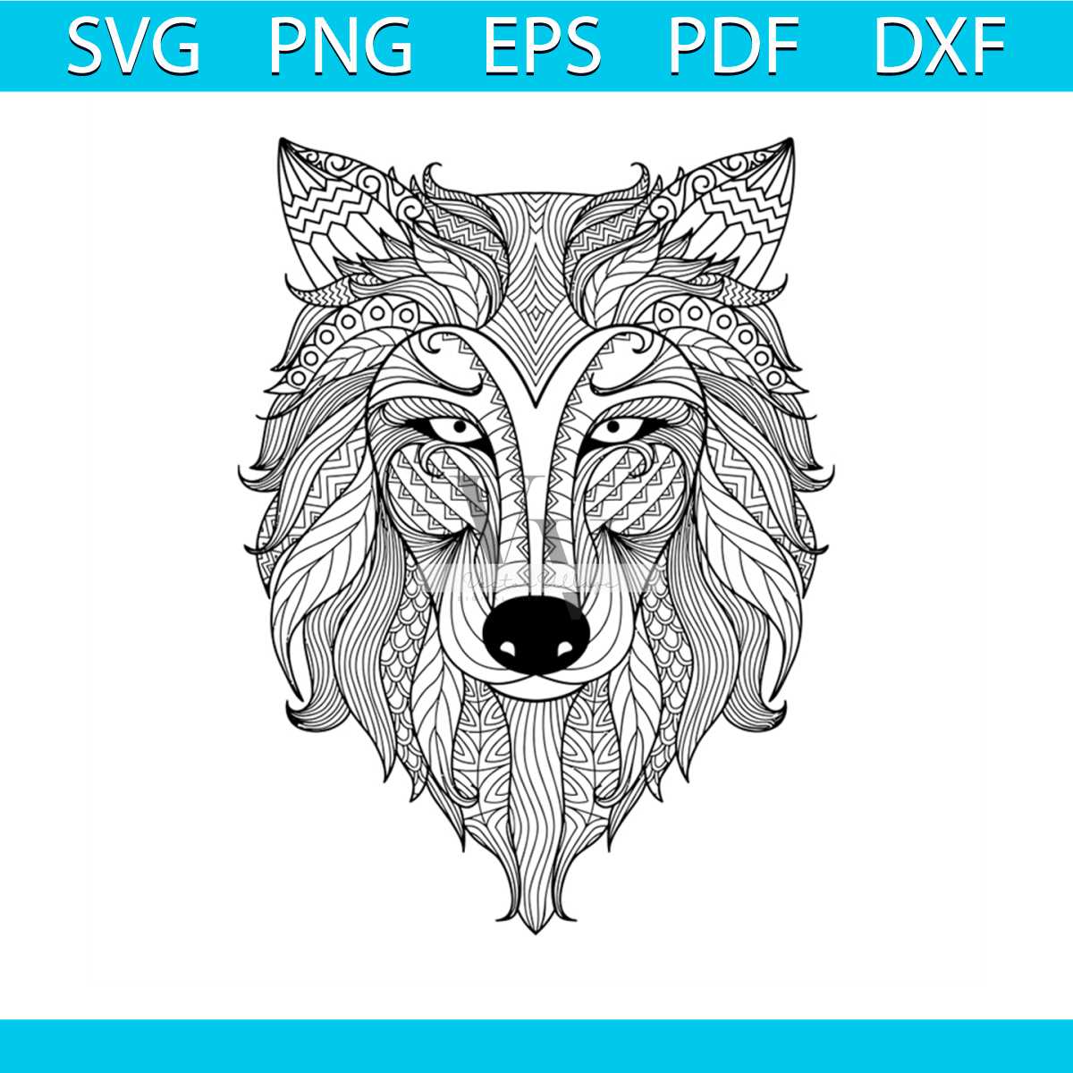 Wolf Zentangle Wolf Pattern Animal Svg | Inspire Uplift
