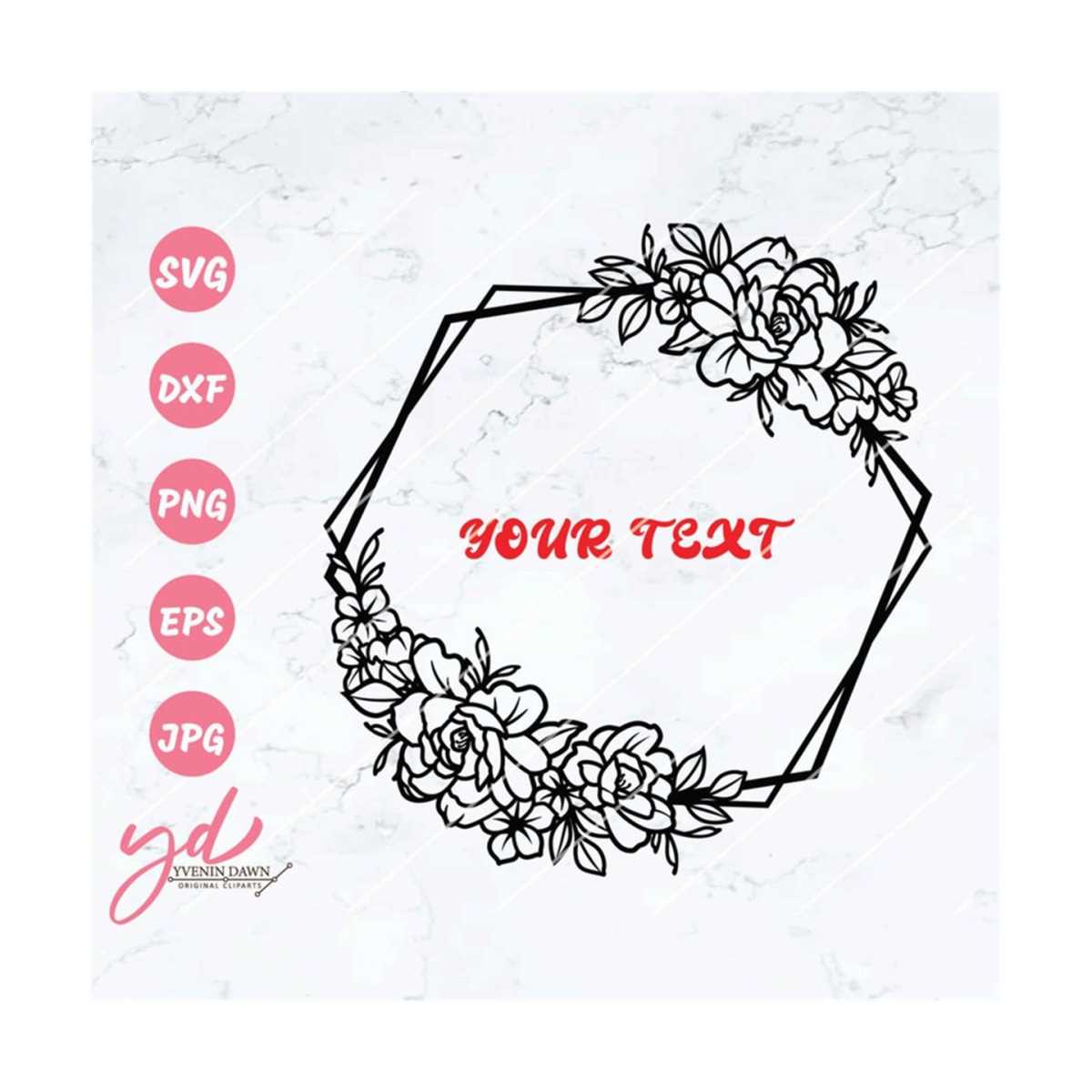 Floral Wreath Svg | Floral Monogram Svg | Flowers Floral Wre | Inspire ...