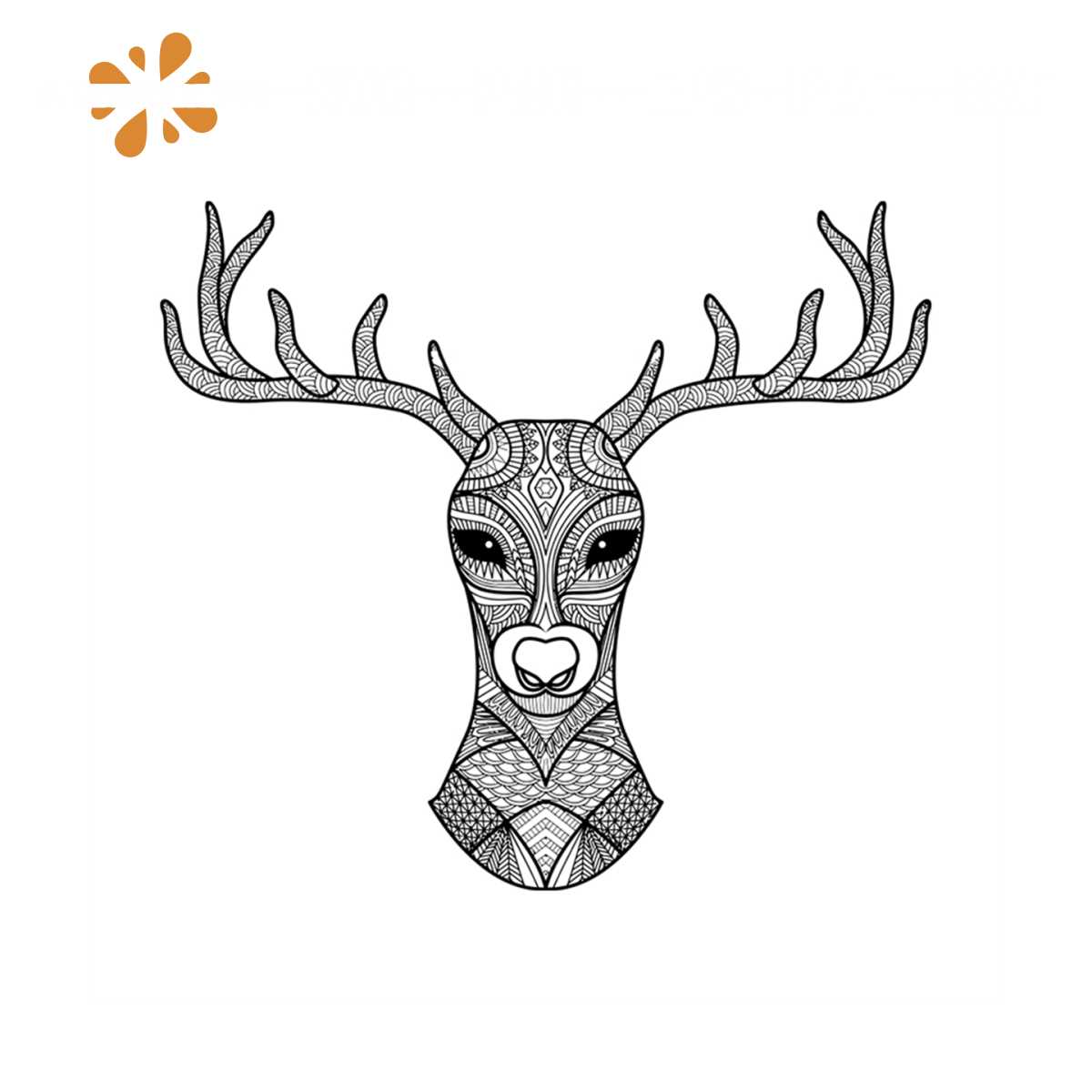 Deer Zentangle Deer Pattern Animal Svg | Inspire Uplift