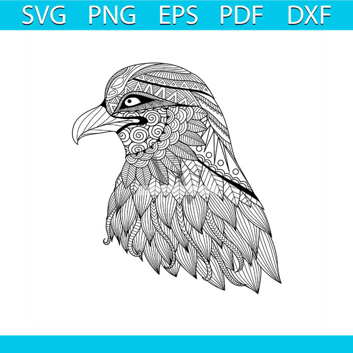 Eagle Zentangle Eagle Pattern Animal Svg | Inspire Uplift