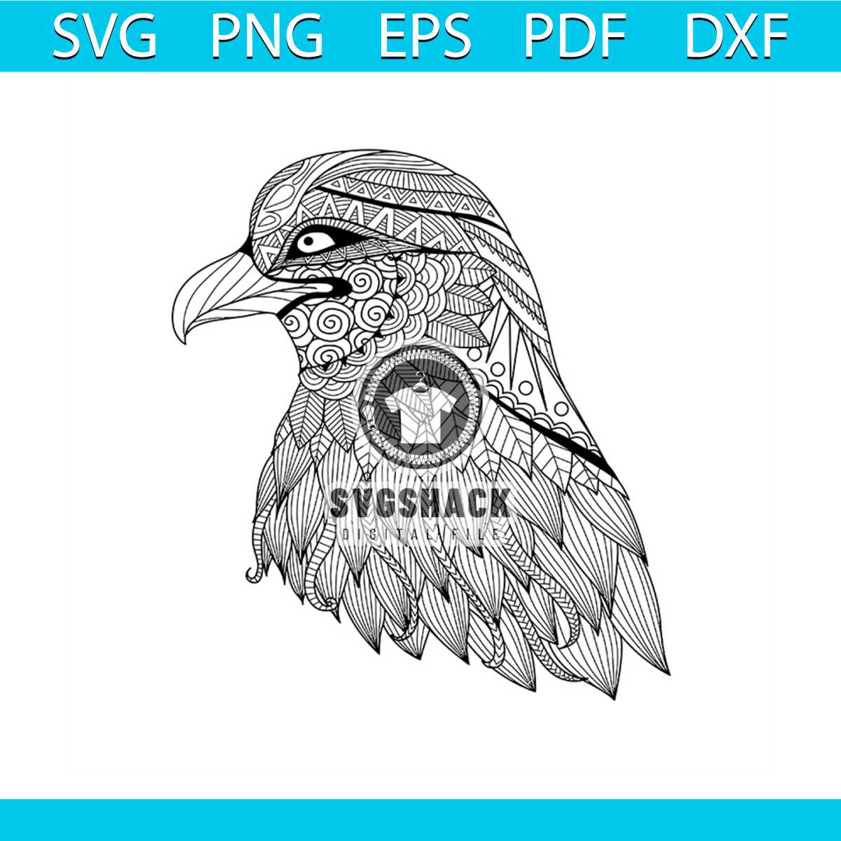 Eagle Zentangle Eagle Pattern Animal Svg - Inspire Uplift