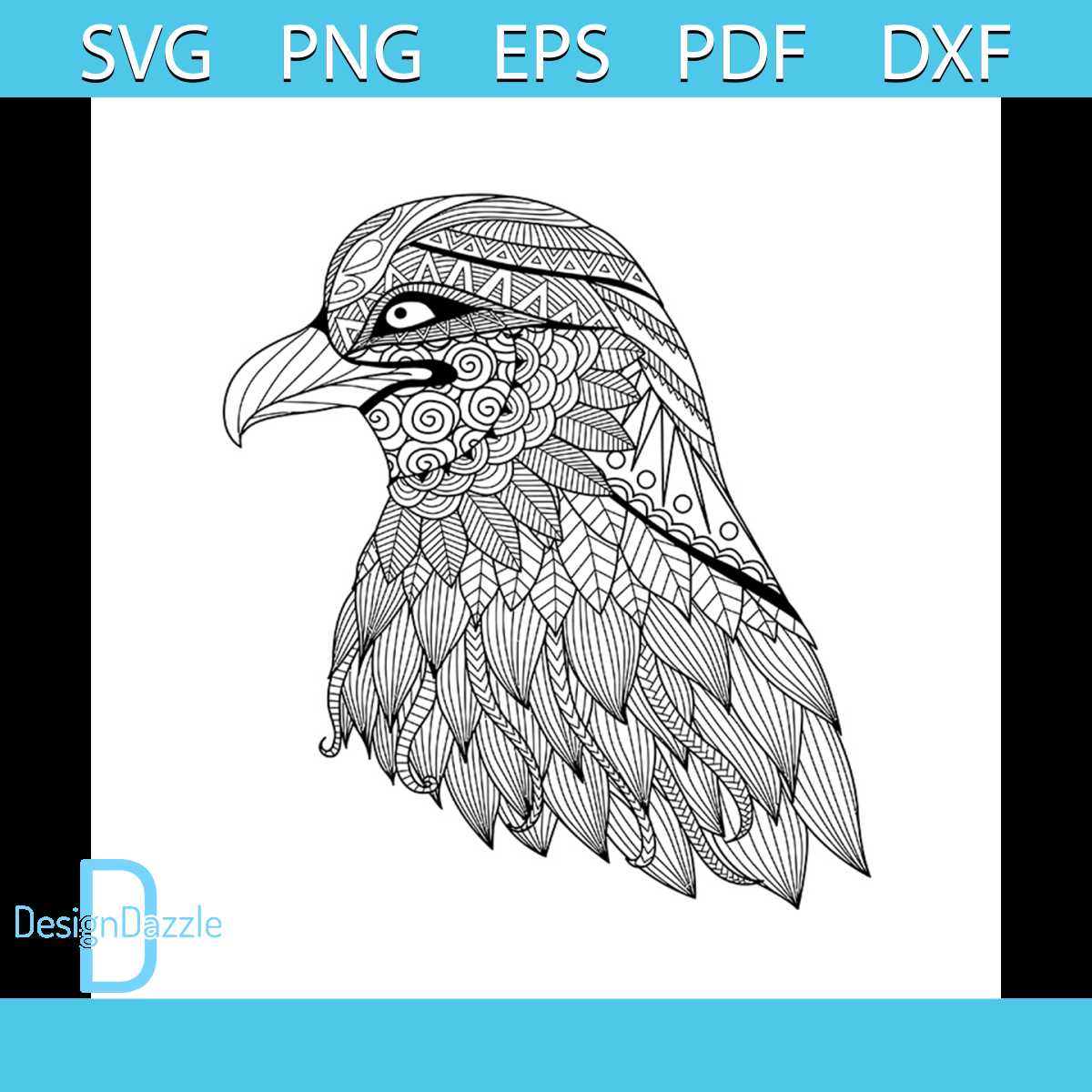 Eagle Zentangle Eagle Pattern Animal Svg | Inspire Uplift
