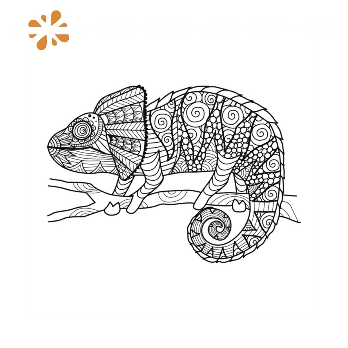 Chameleon Zentangle Chameleon Pattern Animal Svg | Inspire Uplift