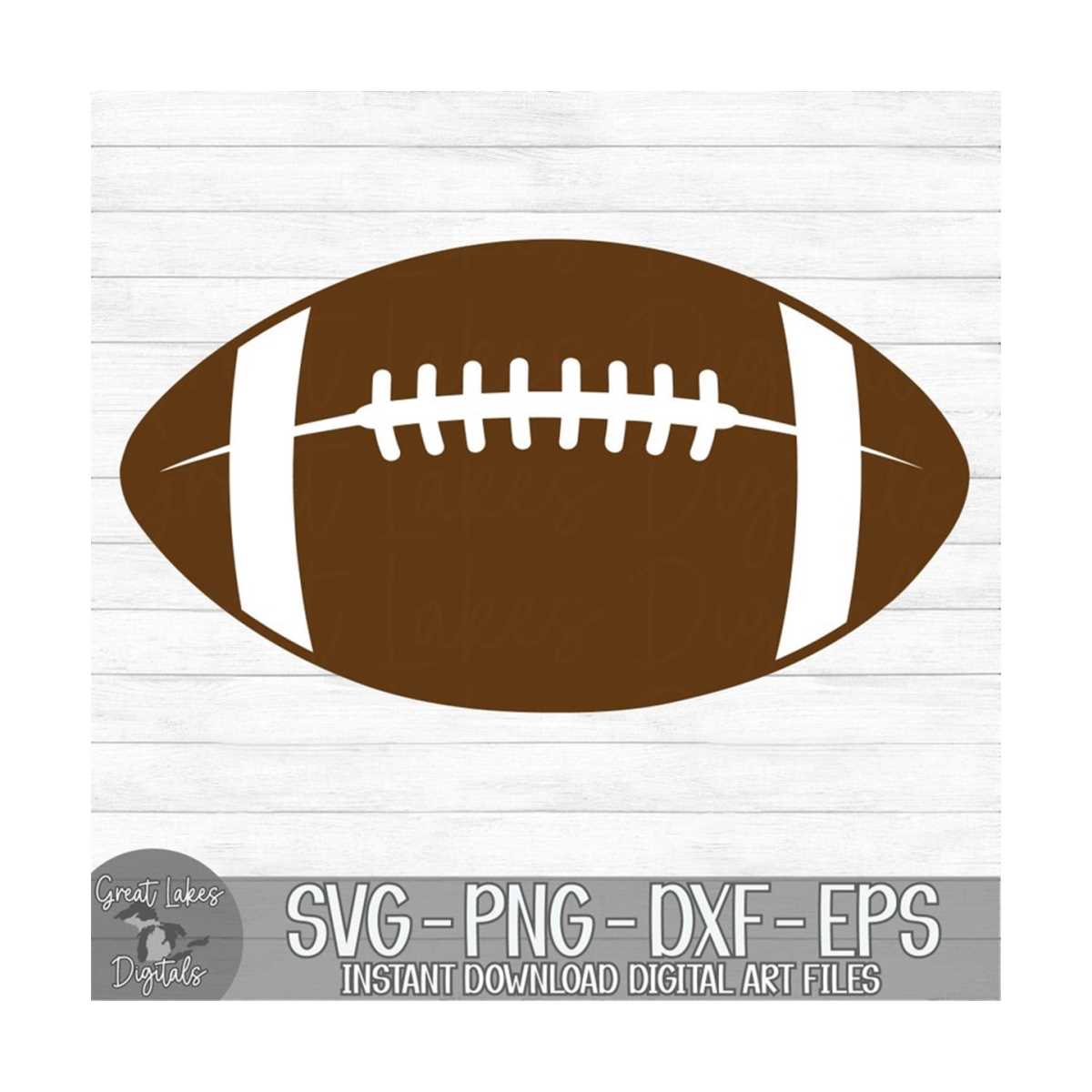 Football - Instant Digital Download - svg, png, dxf, and eps - Inspire ...