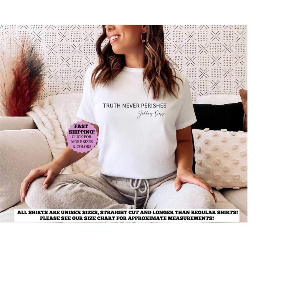 Truth Never Perishes, Johnny Depp Won Shirt, Justice for Joh | Inspire ...