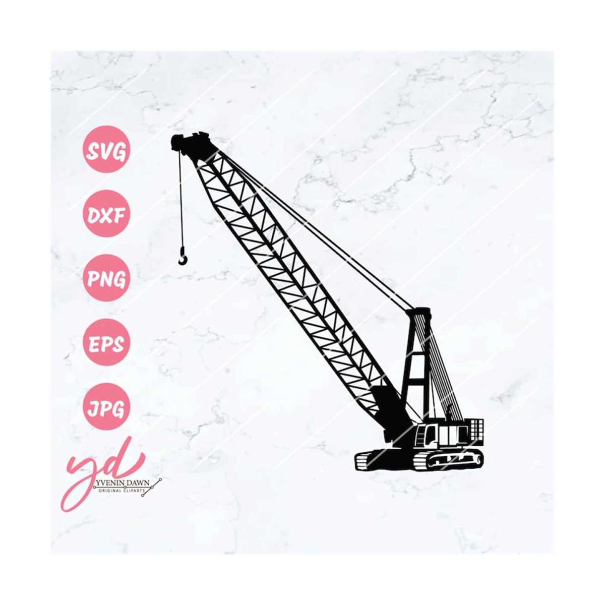Crane svg | Construction Truck svg | Construction Svg | Heav | Inspire ...