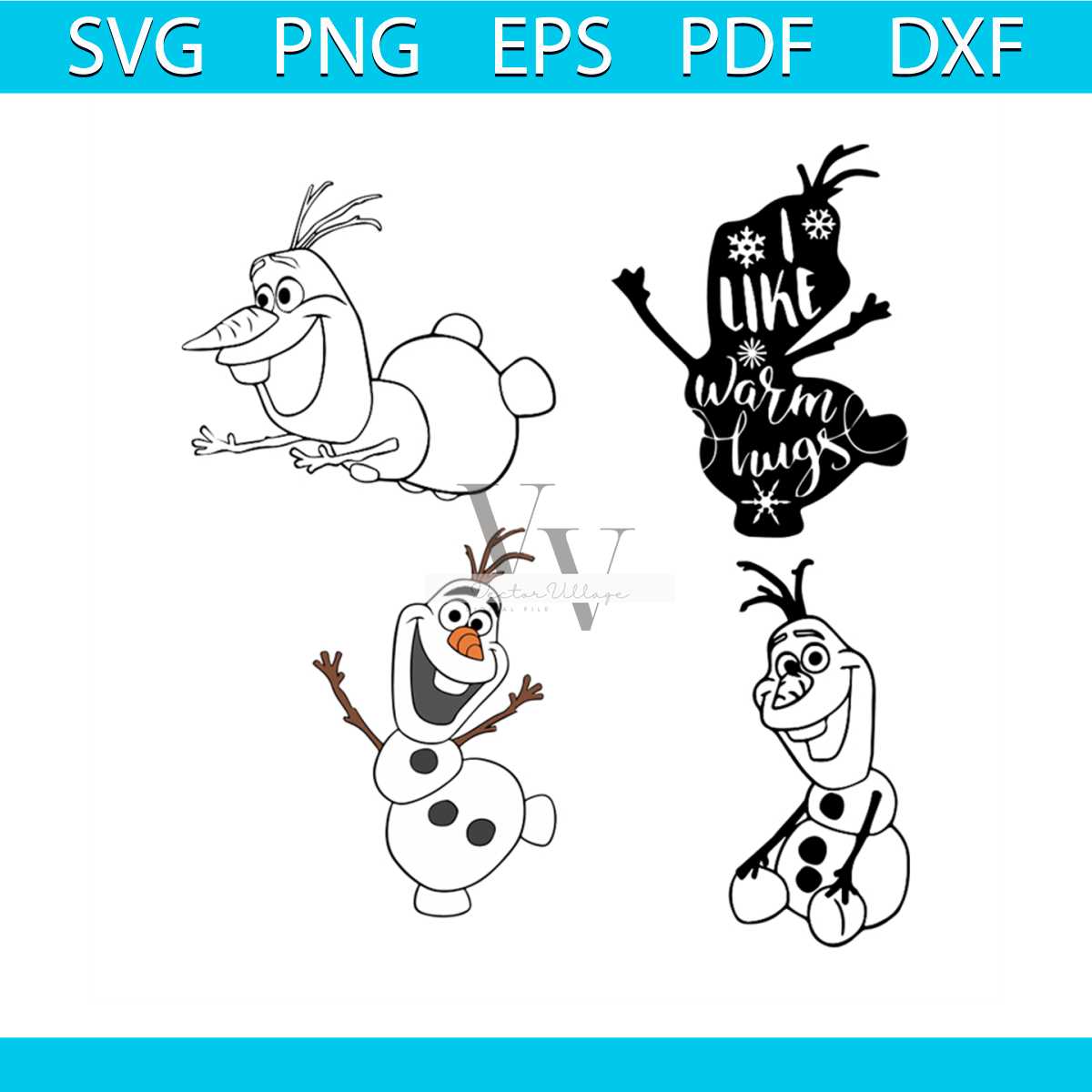 Olaf Svg, Disney Svg, Olaf Bundle Svg, I Like Warm Hugs Olaf | Inspire ...