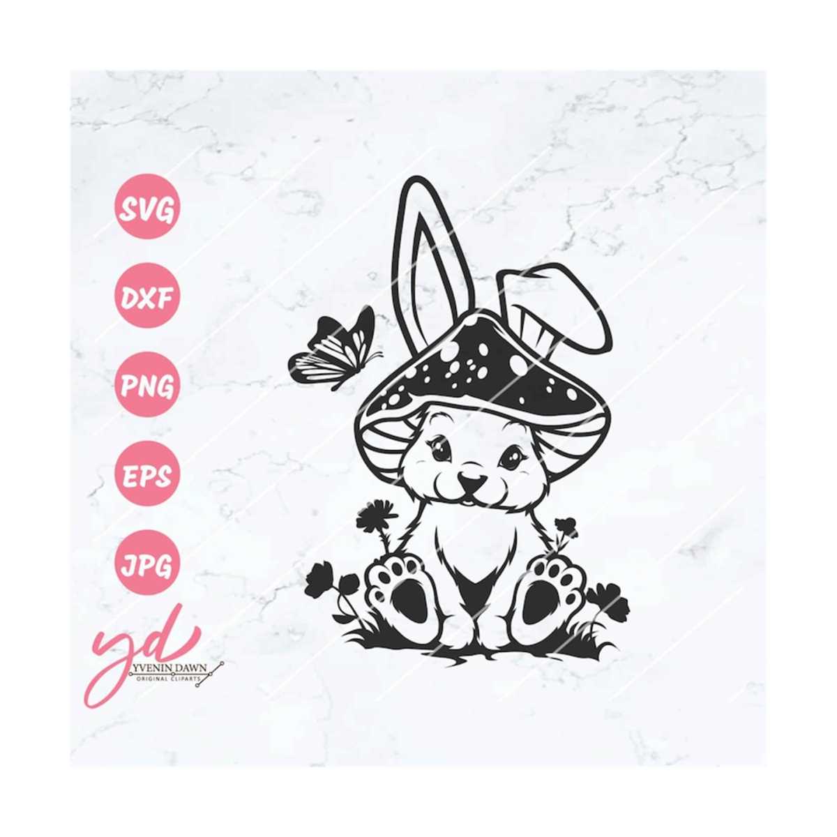 Cute Easter Bunny Svg Png | Bunny Svg | Spring Bunny Svg | S | Inspire ...