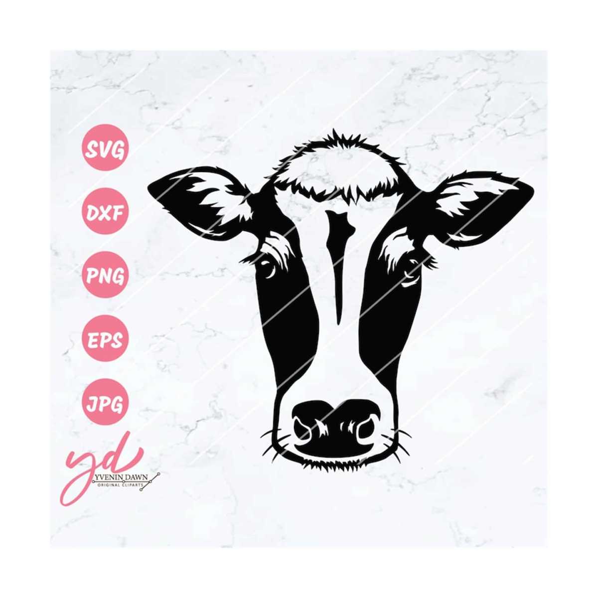 Cow Svg | Farm Cow Svg | Cow Head Svg | Cow Face Svg | Calf | Inspire ...