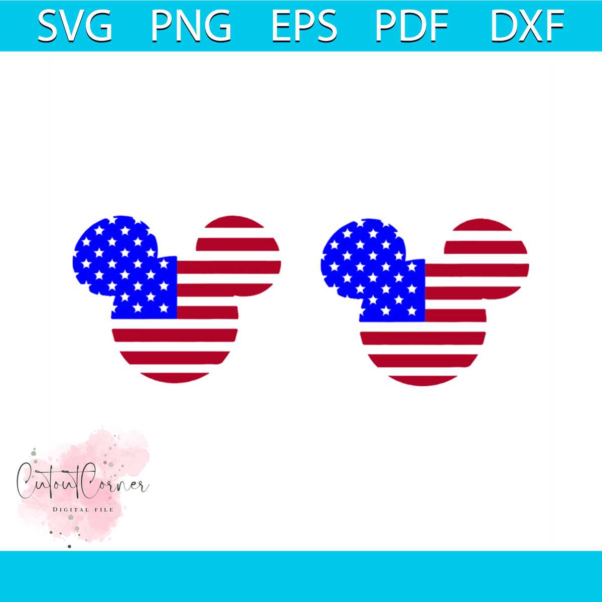 Disney Mickey And Minnie Mouse Stars and Stripes American Fl | Inspire ...