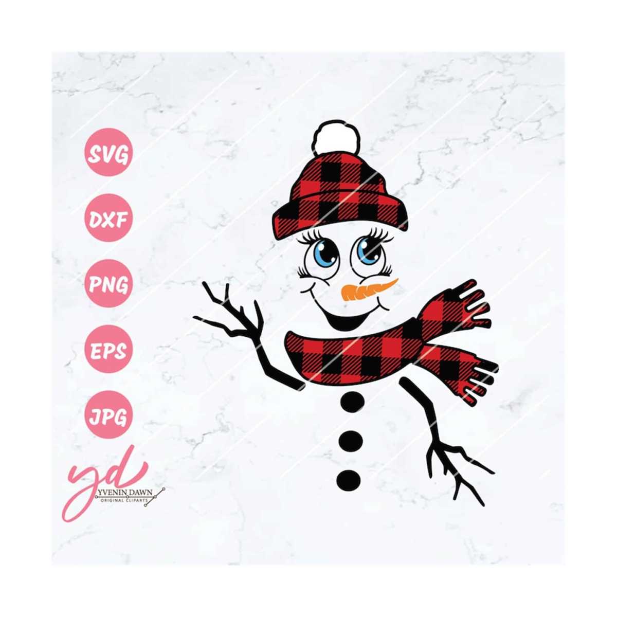 Snowman2 Svg | Cute Snowman Svg | Christmas Svg | Snowman Bo | Inspire ...